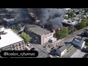 Nine-Alarm Warehouse Fire Spreads to Adjacent Structures in Newark ...